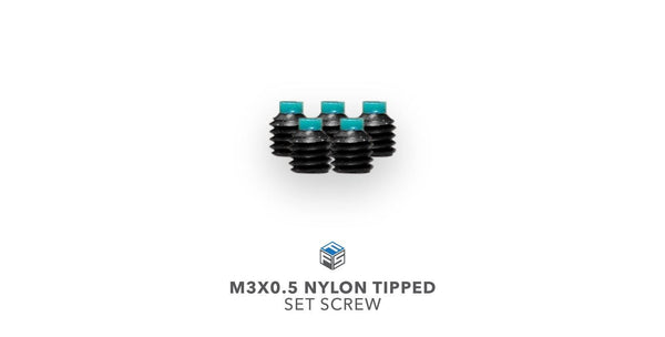 M3X0.5 Nylon Tipped Set Screw (sold individually) - Foam Fab Supply